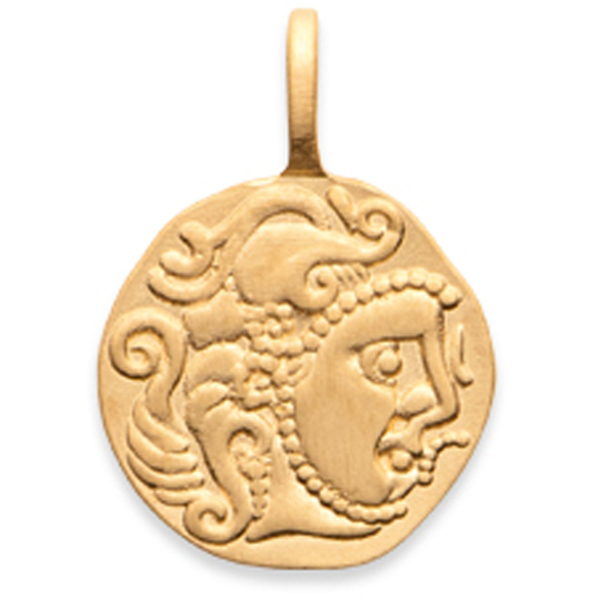 Pendentif Plaqué Or 'Grèce Antique' doré - 12 mm - [R5783]