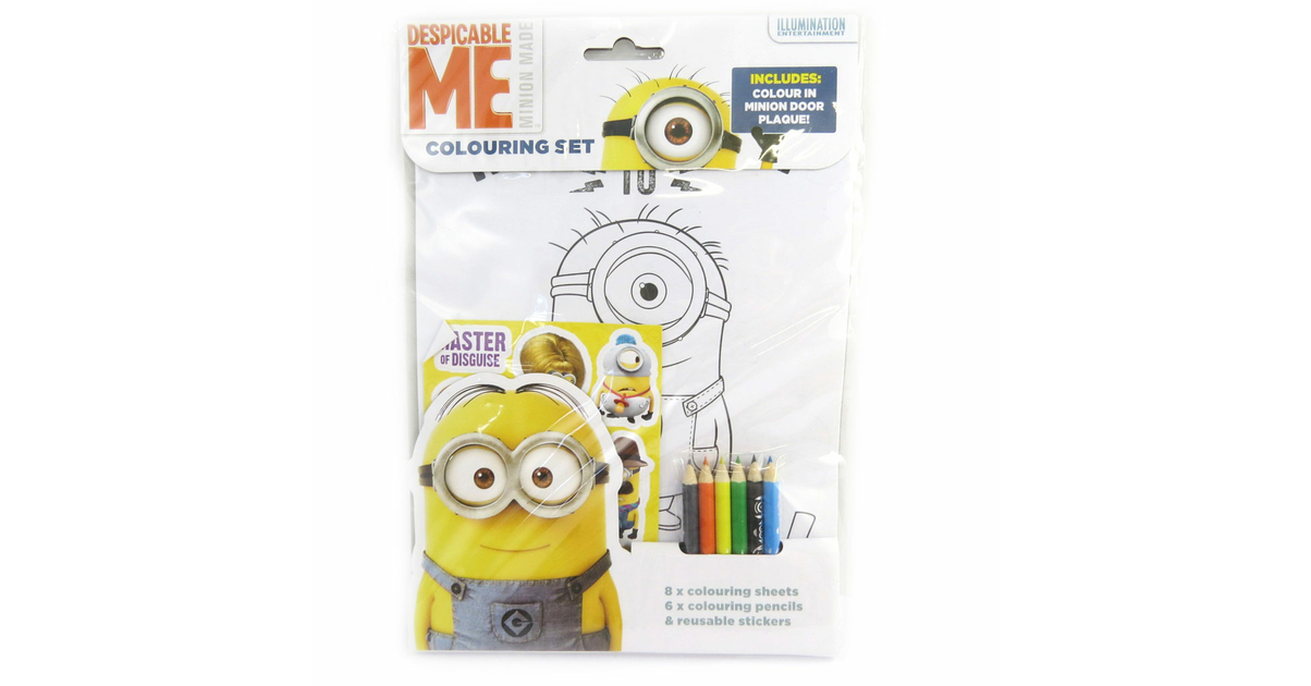 Set coloriage poster 'Minions' (21x19 cm) - [M8324]