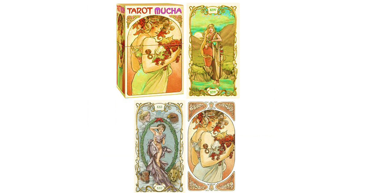 Tarot collector 'Mucha' - 125x8x5 cm - [A2962]