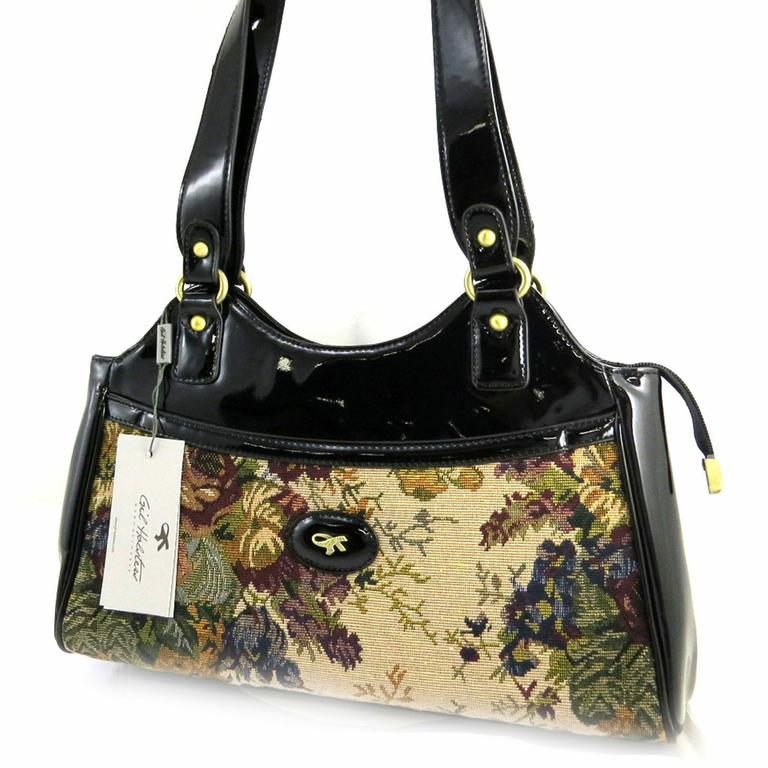 Sac créateur 'Gil Holsters' noir tapisserie - [M2501]