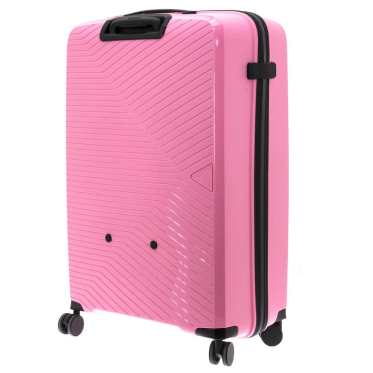 Valise trolley coque polypropylène 'Davidt's' rose - 77x53x32 cm - [Q0668]