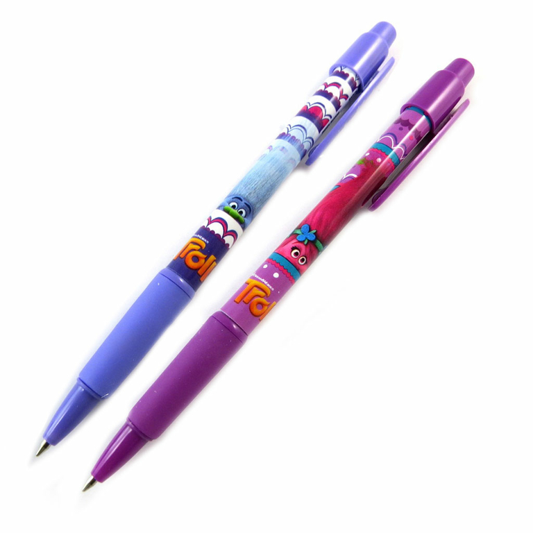 2 stylos 'Trolls' rose violet - [N9958]