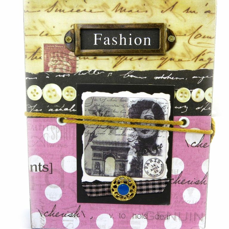 Carnet de voyage 'Fashion' vintage - [M0860]