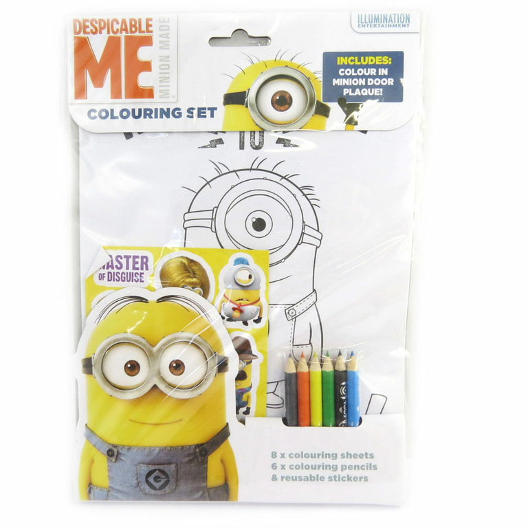 Set coloriage poster 'Minions' (21x19 cm) - [M8324]