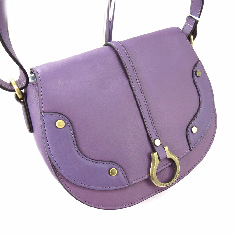 Sac Cuir 'Vendôme' violet - [K4357]