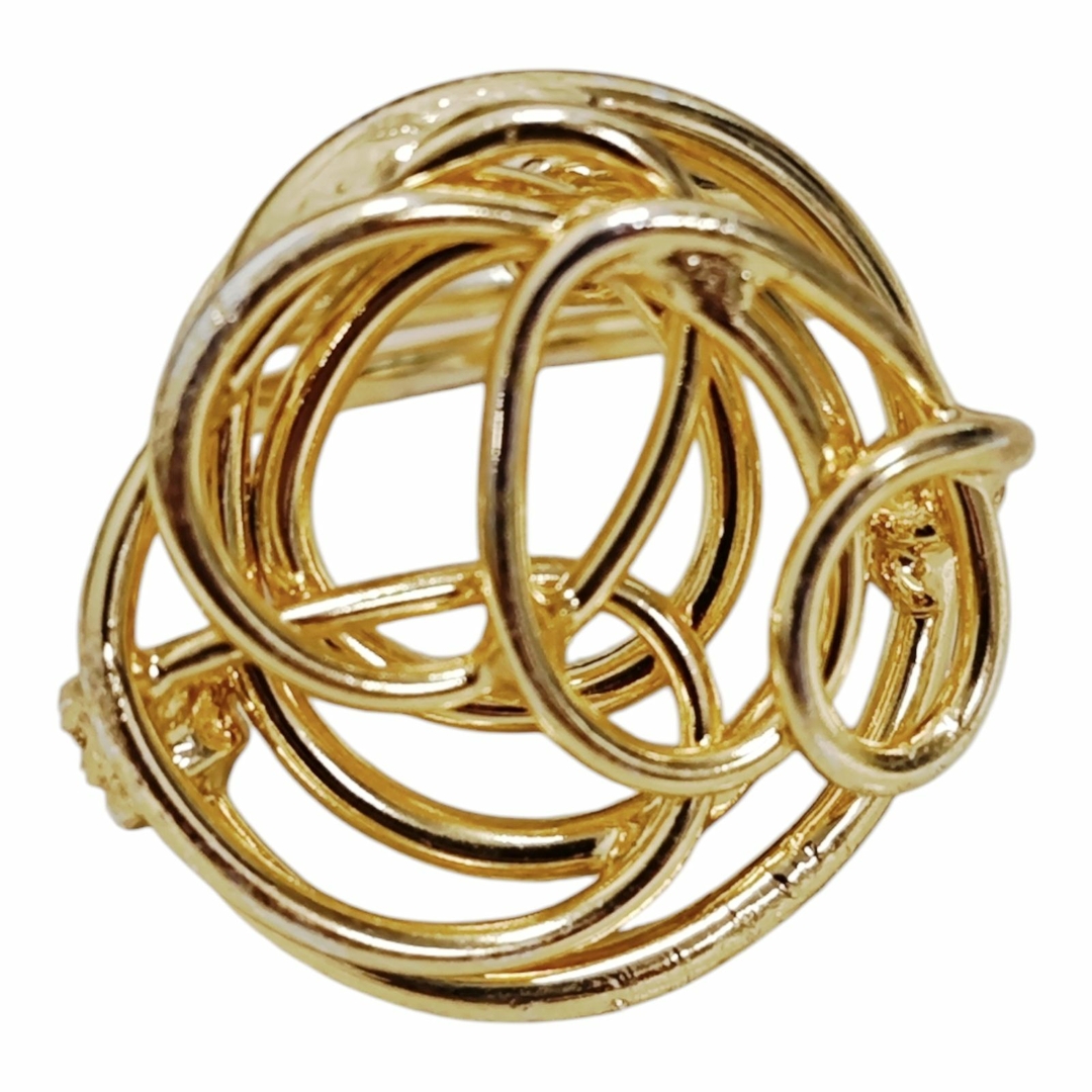 Bague artisanale 'Cleopatra' doré - 30 mm - [S1895]