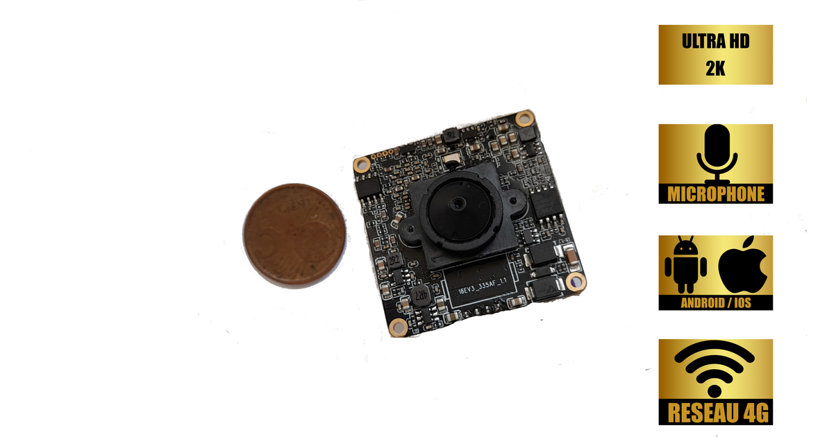 Module caméra espion 2K 4G - Caméra espion - Europe-connection