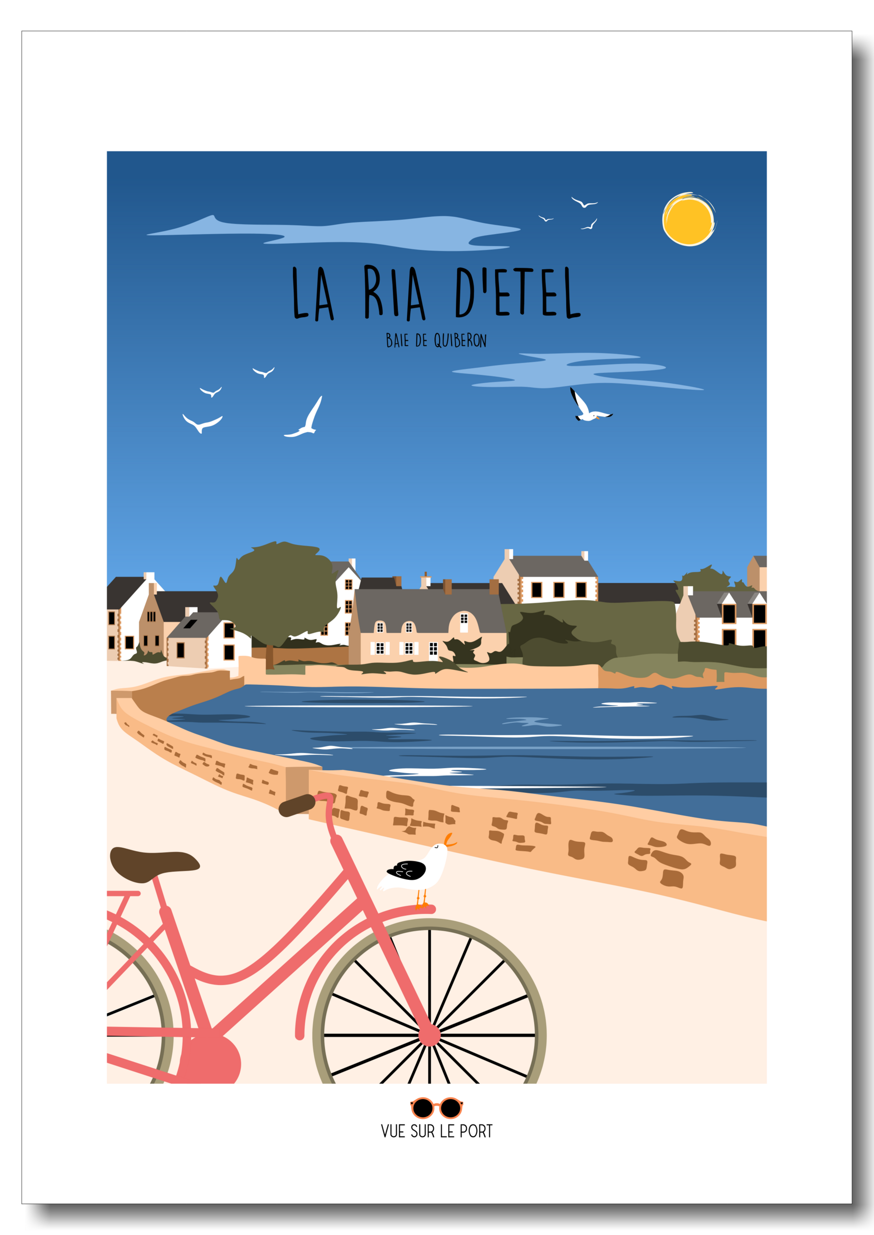 Affiche "La Ria d'Etel" - Affiches/Affiches Morbihan - vuesurleport