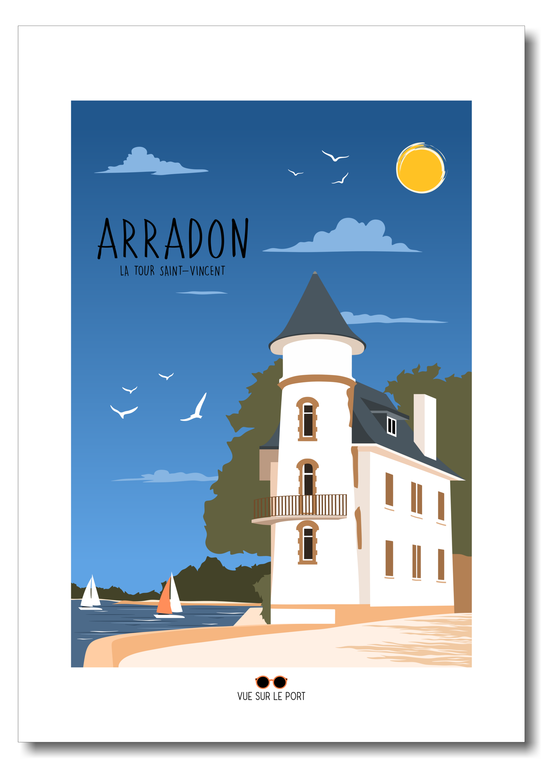 Affiche "Arradon" - Affiches/Affiches Morbihan - vuesurleport