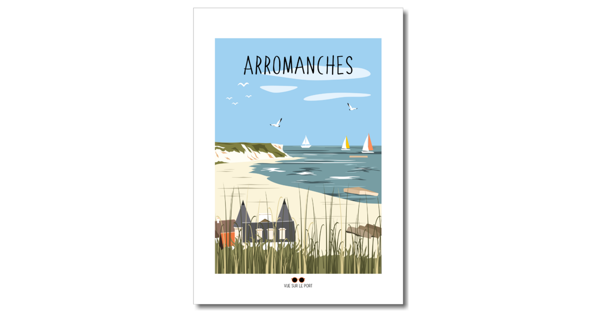 Affiche "Arromanches" - Affiches/Affiches Normandie / Hauts-de-France ...