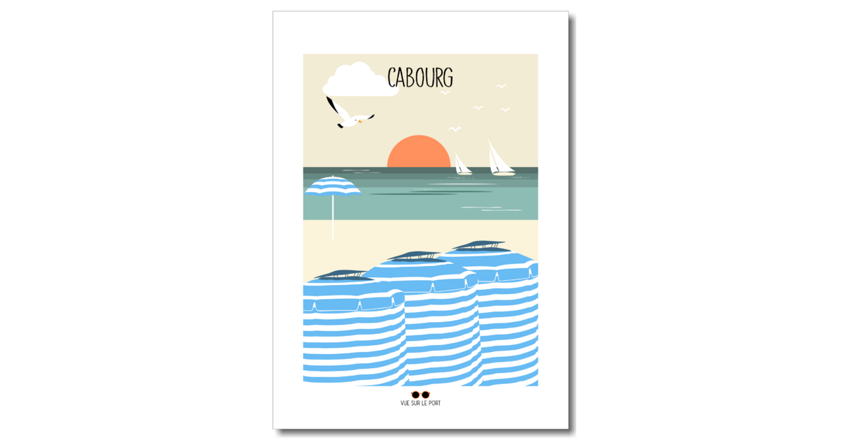 Affiche "Cabourg" - Affiches/Affiches Normandie / Hauts-de-France ...