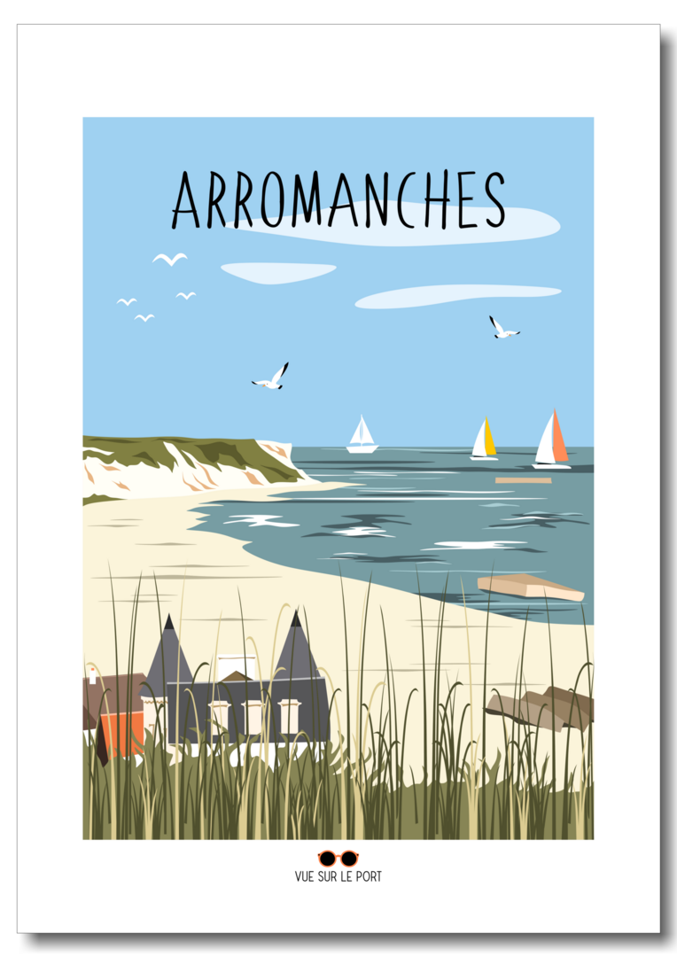 Affiche "Arromanches" - Affiches/Affiches Normandie / Hauts-de-France ...