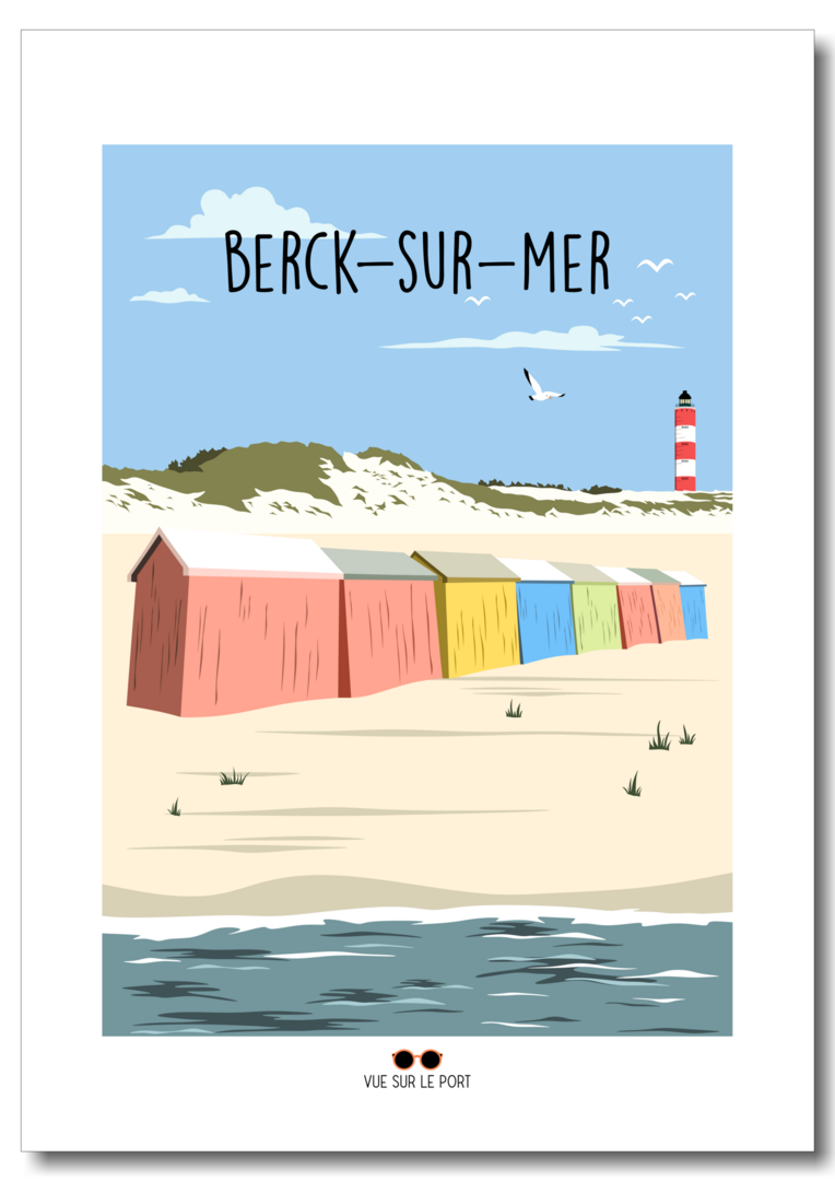 Affiche "Berck-sur-Mer" - Affiches/Affiches Normandie / Hauts-de-France ...