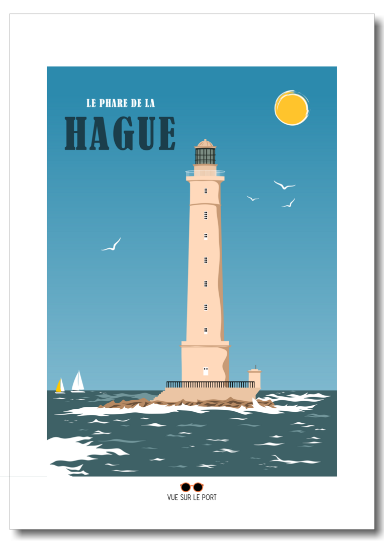 Affiche "Le Phare de la Hague" - Affiches/Affiches Normandie / Hauts-de ...