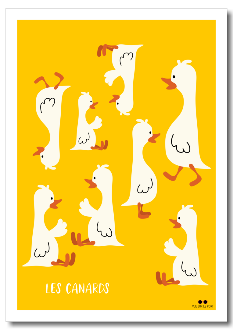 Affiche "les Canards" - Affiches/Abécédaire - Calendrier - Kids ...