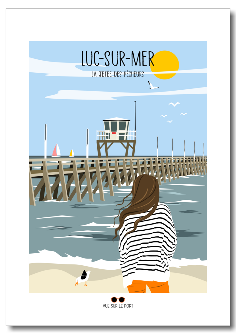 Affiche "Luc-sur-Mer" - Affiches/Affiches Normandie / Hauts-de-France ...