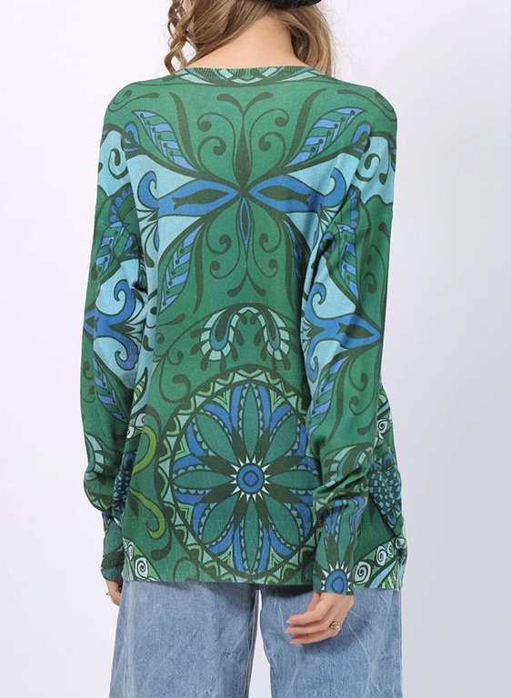 Pull imprimé boho bohème chic PULL0510 monyronyboho