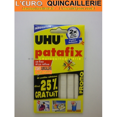 Patafix 80 pastilles adhésives Blanches - FIXATION/Adhésif double face ...