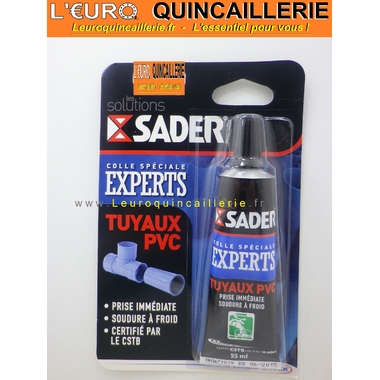 Colle Tuyaux PVC prise rapide Sader tube 55ml - FIXATION/Colle PVC ...