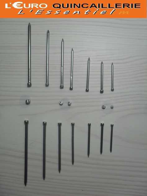 Pointes acier tête Homme - QUINCAILLERIE/Clous / Pointes ...