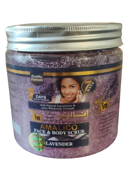 AMALICO GOMMAGE VISAGE ET CORPS A LA LAVANDE BLANCHISSANT EXFOLIANT ...