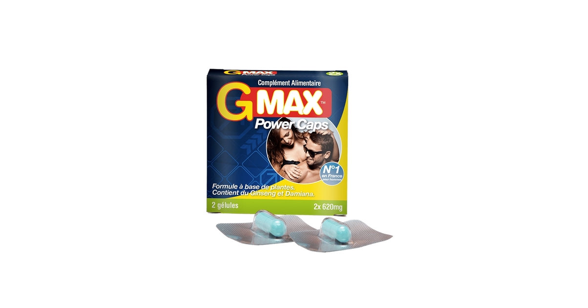 G-Max Power Caps Homme (2 gélules) - Ooh my god - Loveshop