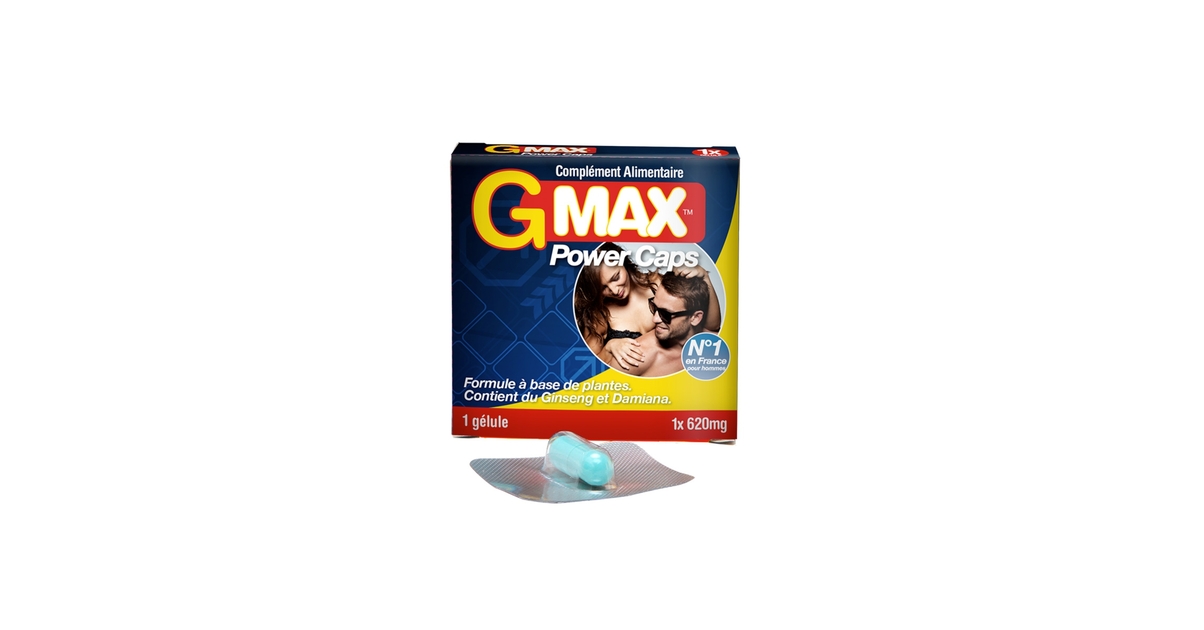 G-Max Power Caps Homme (1 gélule) - Ooh my god - Loveshop