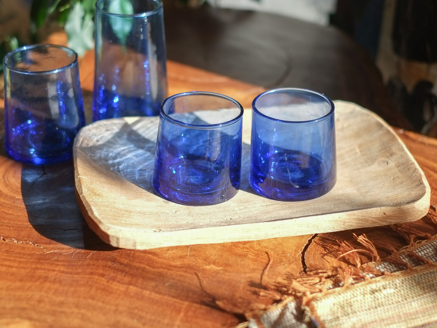 Verre à eau Beldi en verre soufflé recyclé (Lot de 6) - Maroc - Verres ...