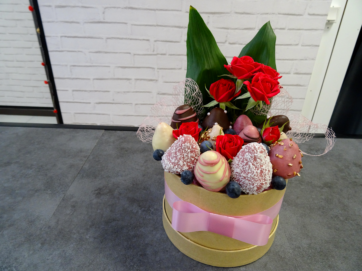 Boite Fraises Enrobées De Chocolat - Fête Des Mères