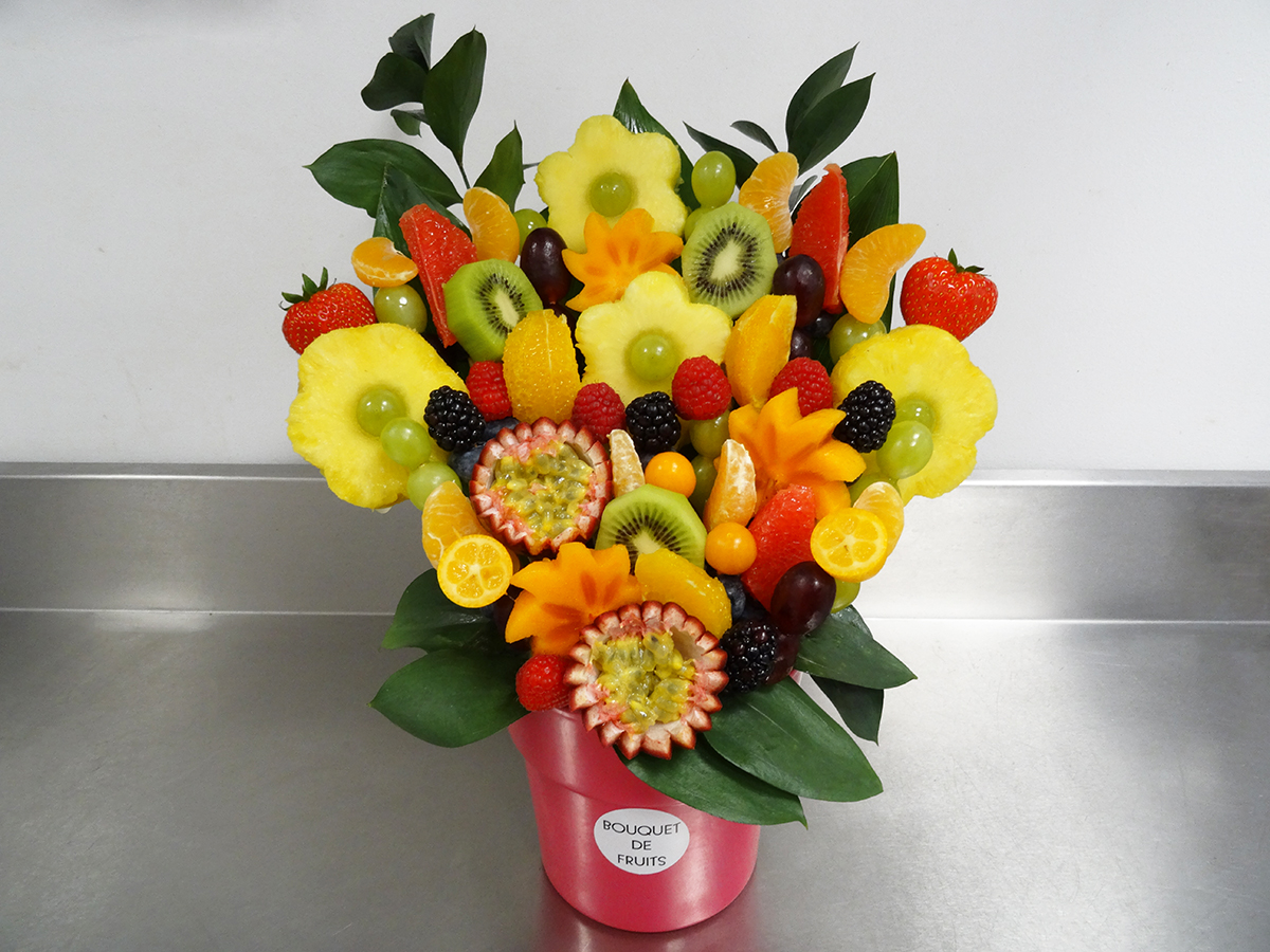Bouquet De Fruits - Achat Corbeille De Fruits, Fraises En Chocolat ...