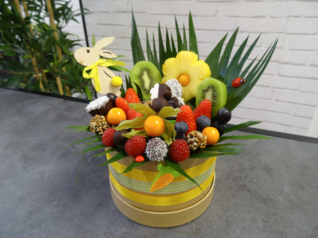 Bouquet De Fruits - Boite Cadeau Pâques Pour Fruits En Chocolat