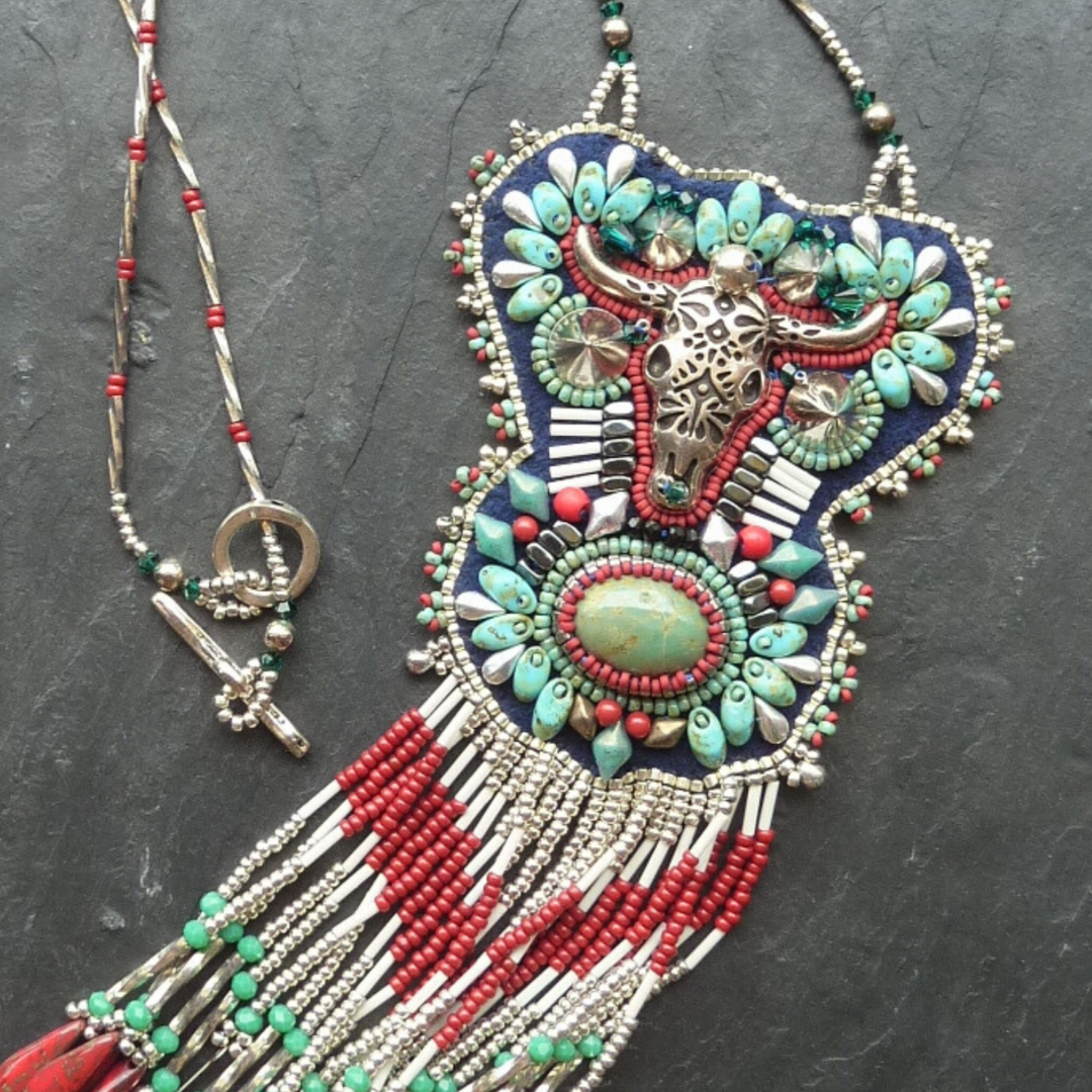 Long collier amulette - collier - hazel