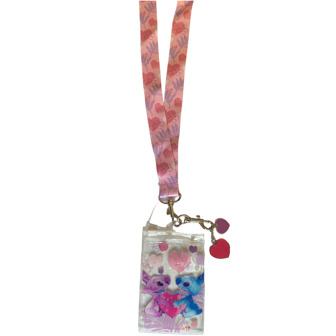 Disney - Lilo et Stitch : Lanière + Pochette love