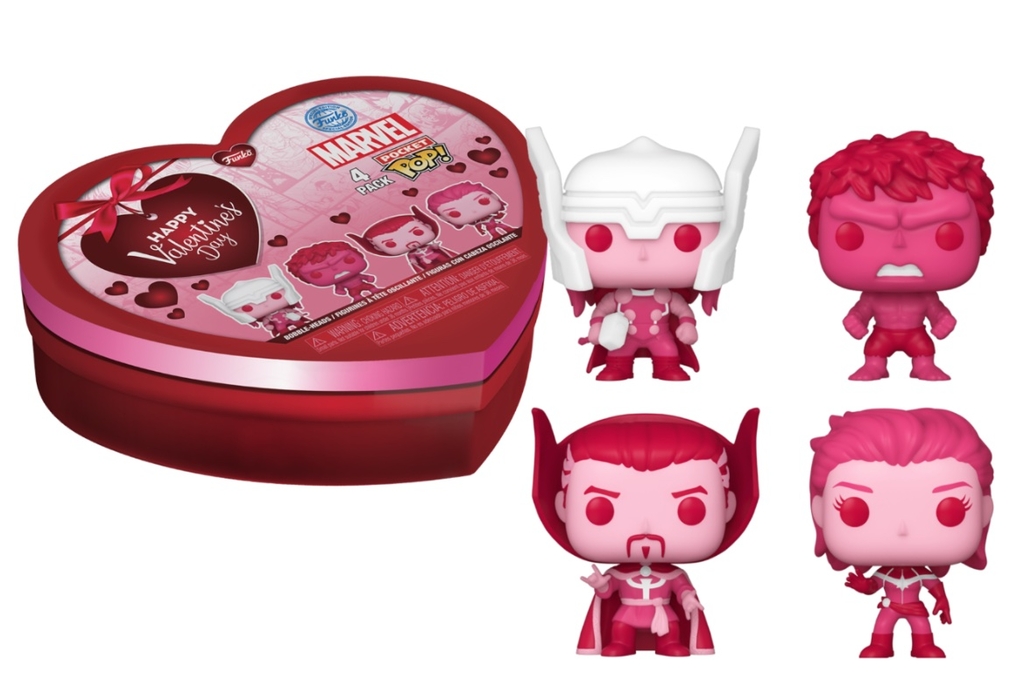 Pocket Pop Keychains - Saint Valentin : Boîte de 4 figurines