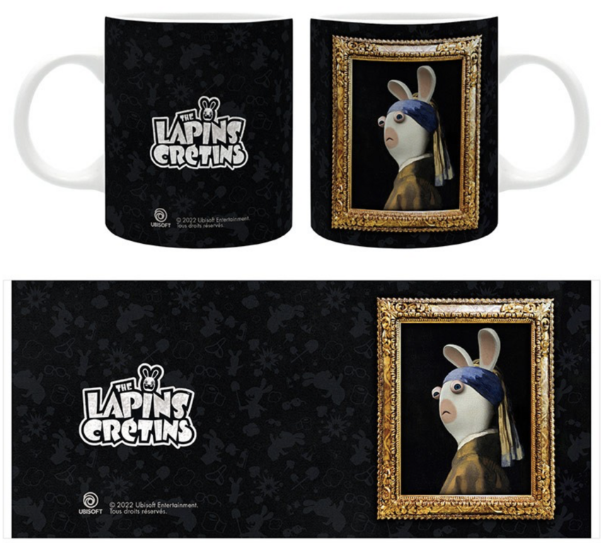 Les Lapins Crétins : Mug "La Jeune Fille à la Perle"