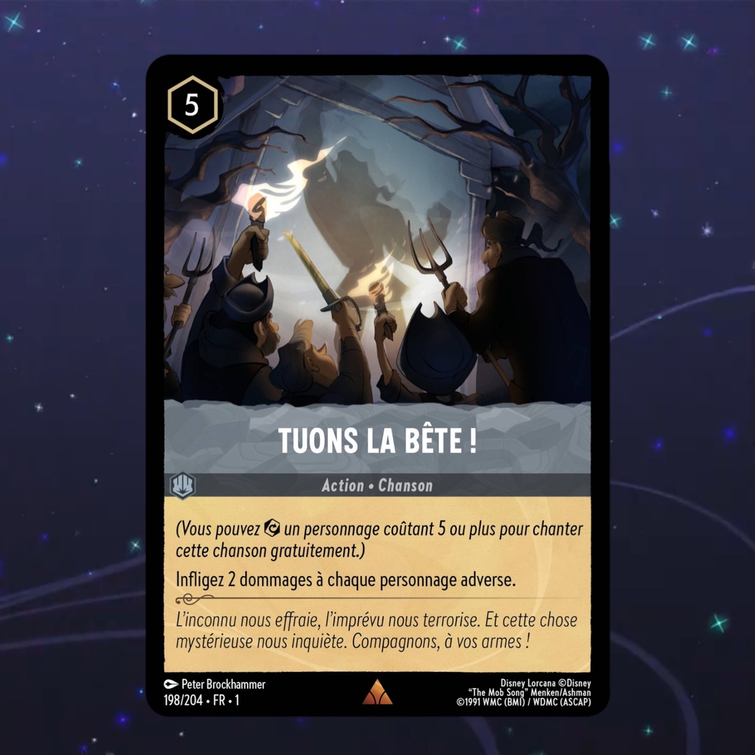 Disney Lorcana TCG : Carte "Tuons la Bête" (198/204)