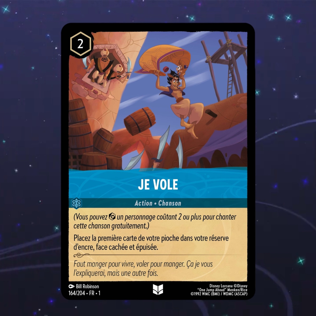 Disney Lorcana TCG : Carte "Je vole" (164/204)