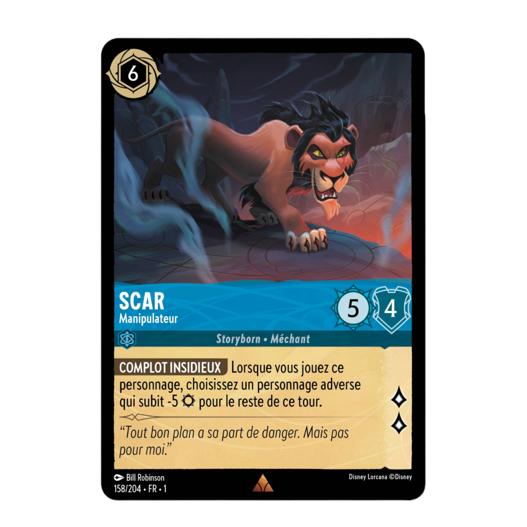 Disney Lorcana TCG : Carte "Scar" (158/204)