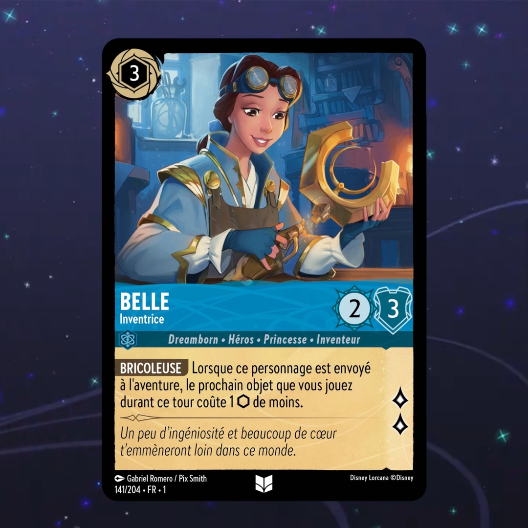 Disney Lorcana TCG : Carte "Belle" (141/204)