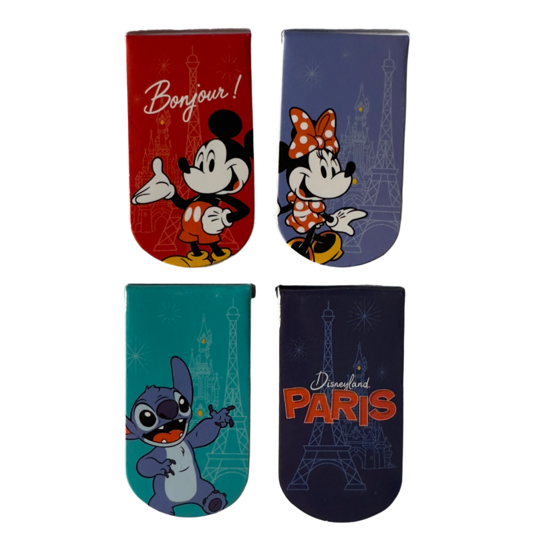 Disney - Mickey Mouse : Set de 4 marque-pages magnétiques
