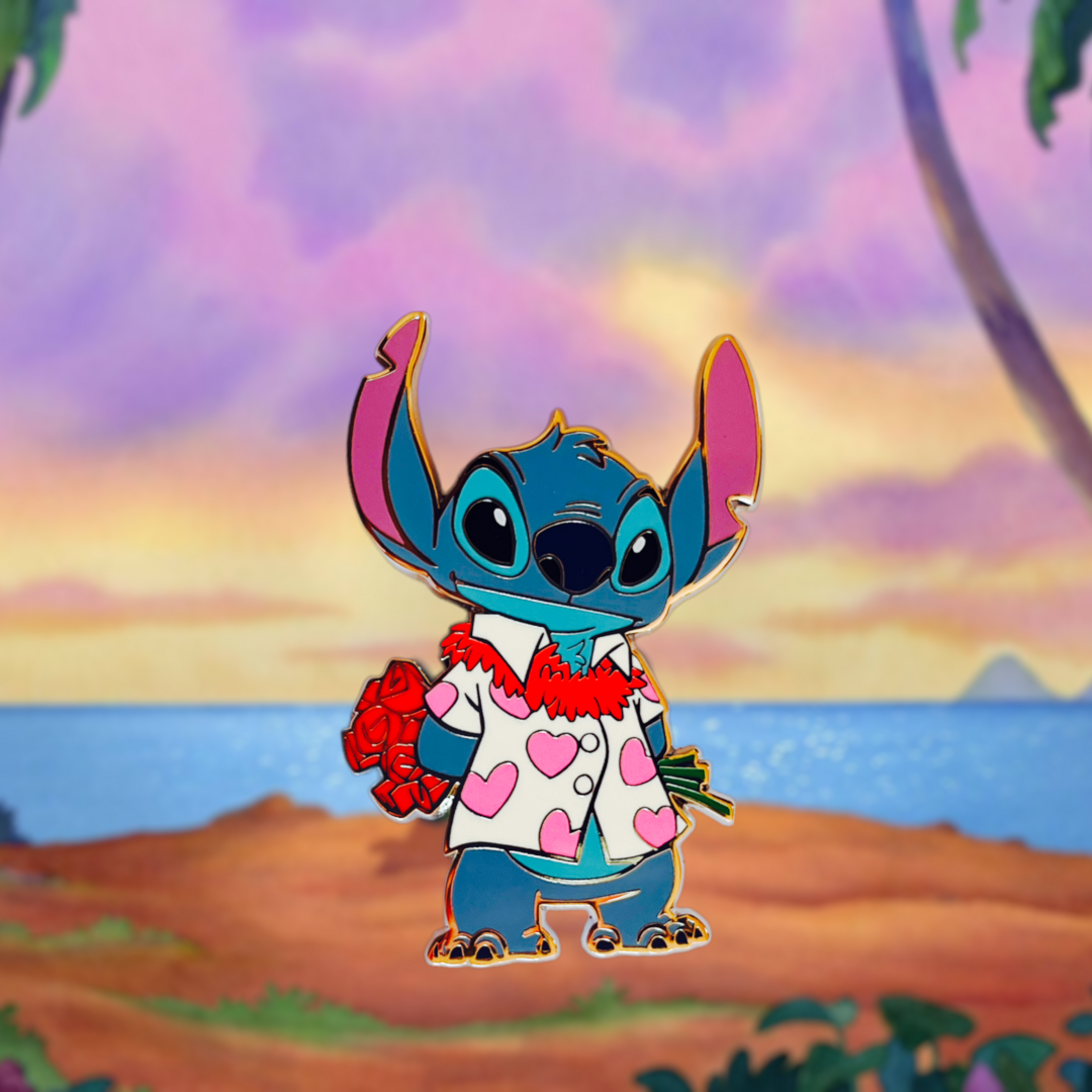 Disney - Lilo et Stitch : Pin's Stitch Fleur OE