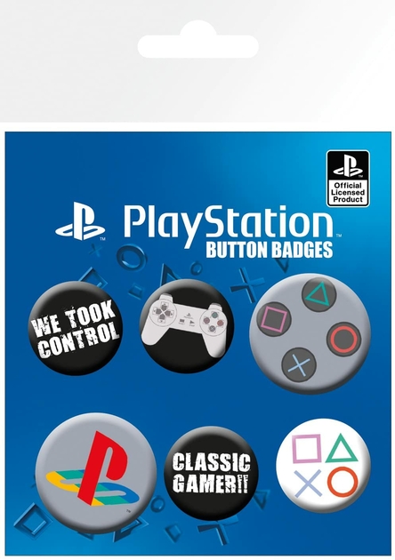 Playstation : Lot de 6 badges classic
