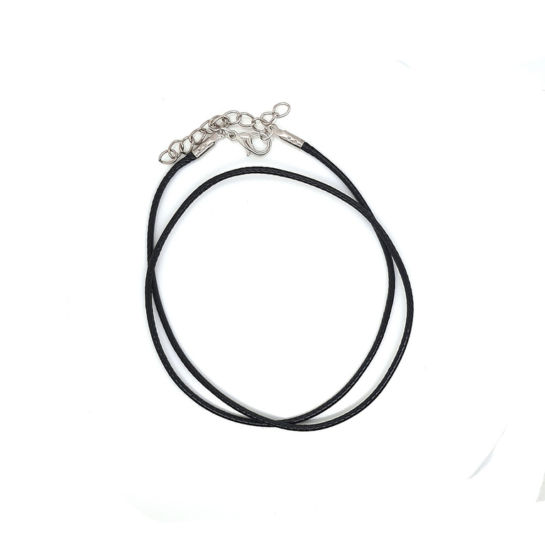 Cordon coton ciré noir - Cordons, chaines - Les Mines de Gaia