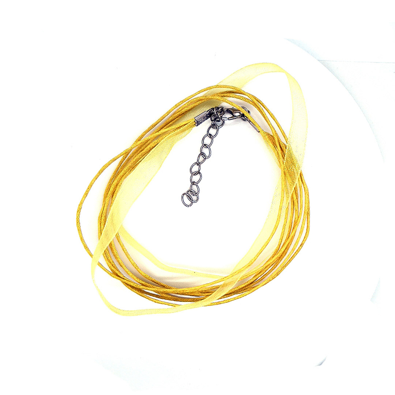 Cordon ruban et fils de couleur jaune - Cordons, chaines - Les Mines de ...