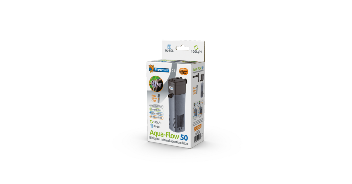 SuperFish Filtre Aqua-Flow 50 - FILTRATION/Filtres intérieurs - aquadecor