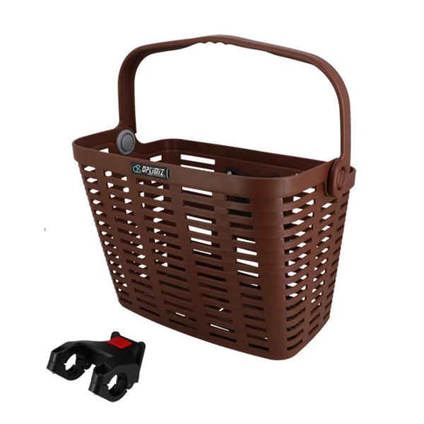 Panier vélo classique léger 25L (marron ou noir)