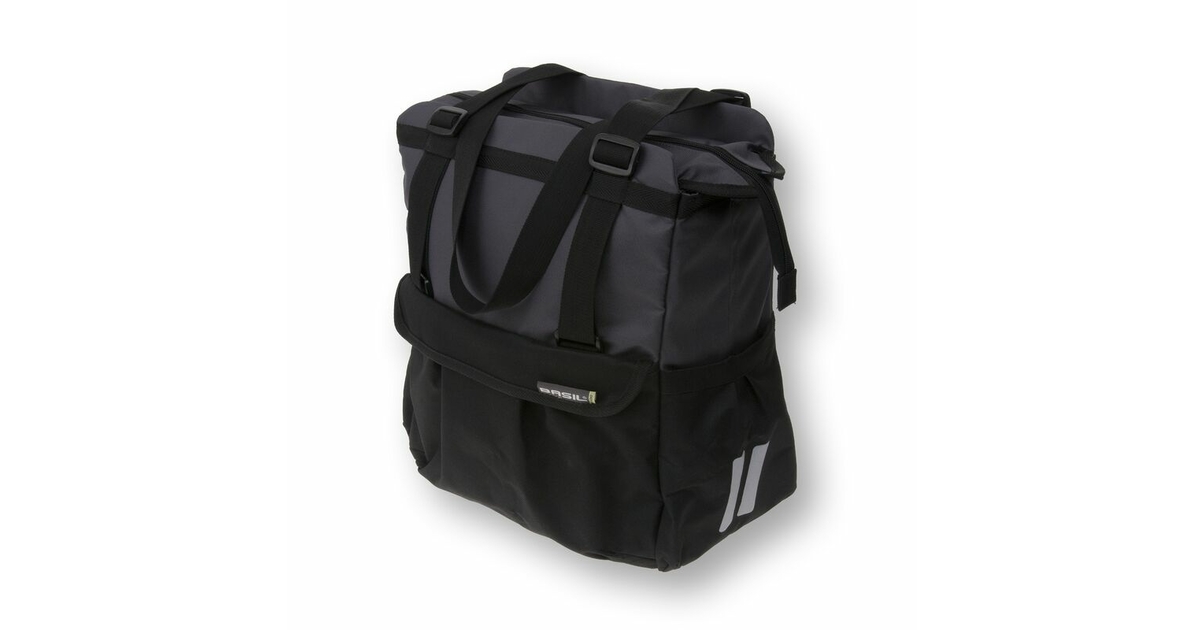 Shopper basil xl pour vélo 20l, noir anthracite