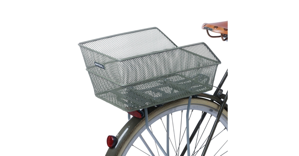 Panier vert olive vélo AR.