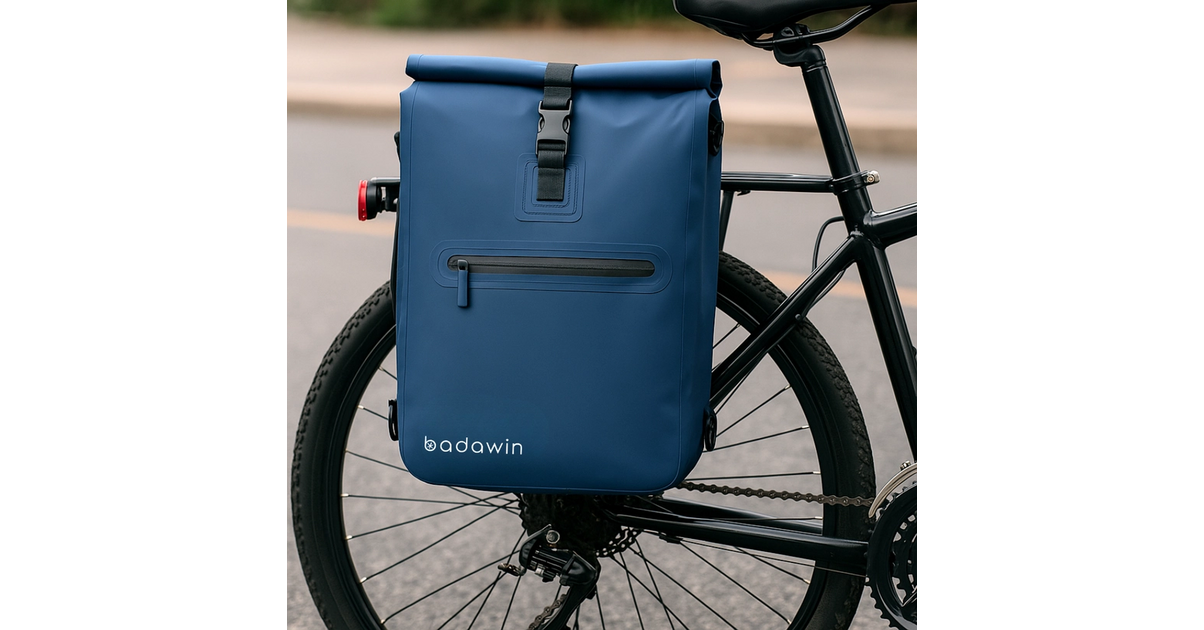 Sac à dos porte bagage vélo ∙ Badawin ALI bleu vif