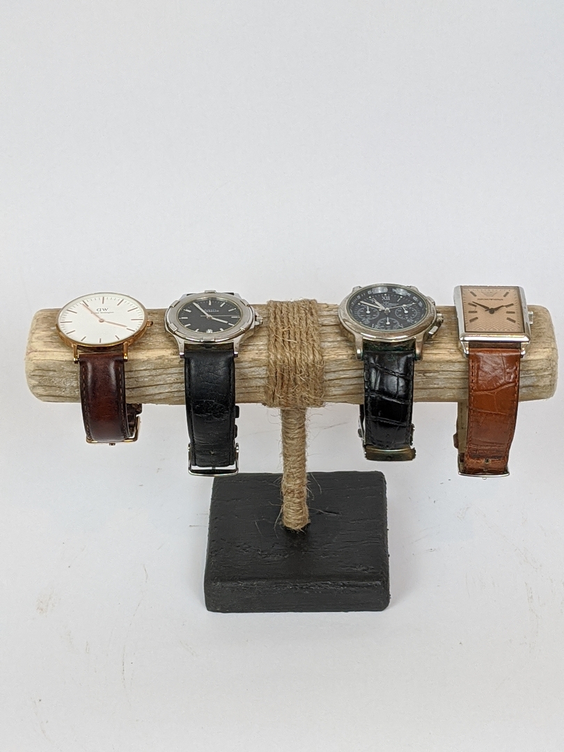 Présentoir montres en bois flotté - porte-bijoux - art & ocean
